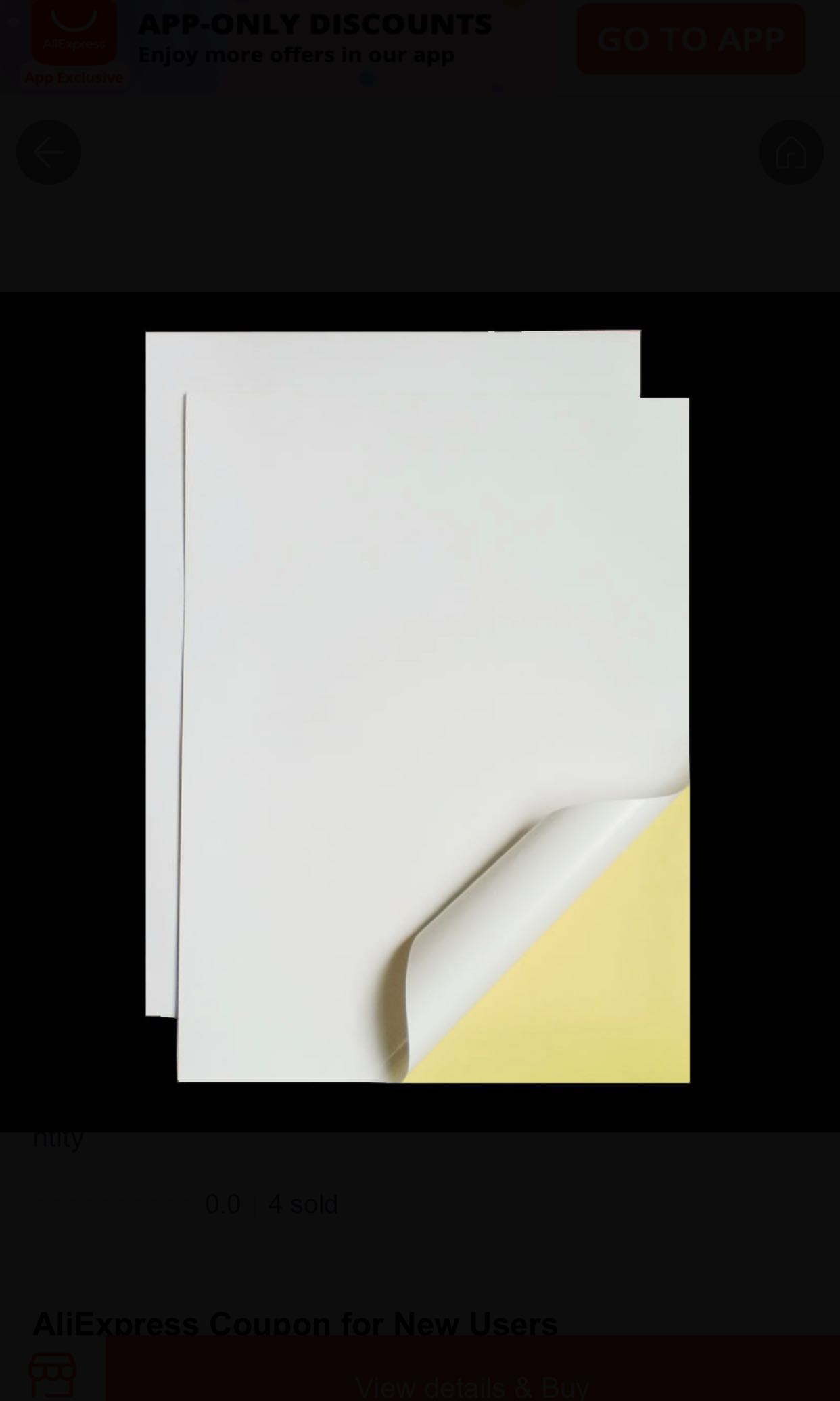 A4 Sticker Label (Matte), Design & Craft, Art & Prints on Carousell