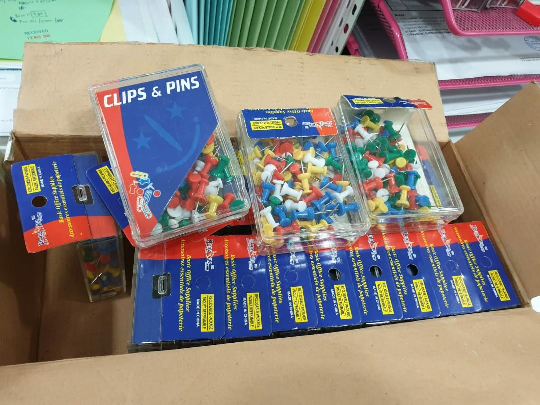 All(11 Box $11) Board Pins only no clip, Hobbies & Toys, Stationery ...