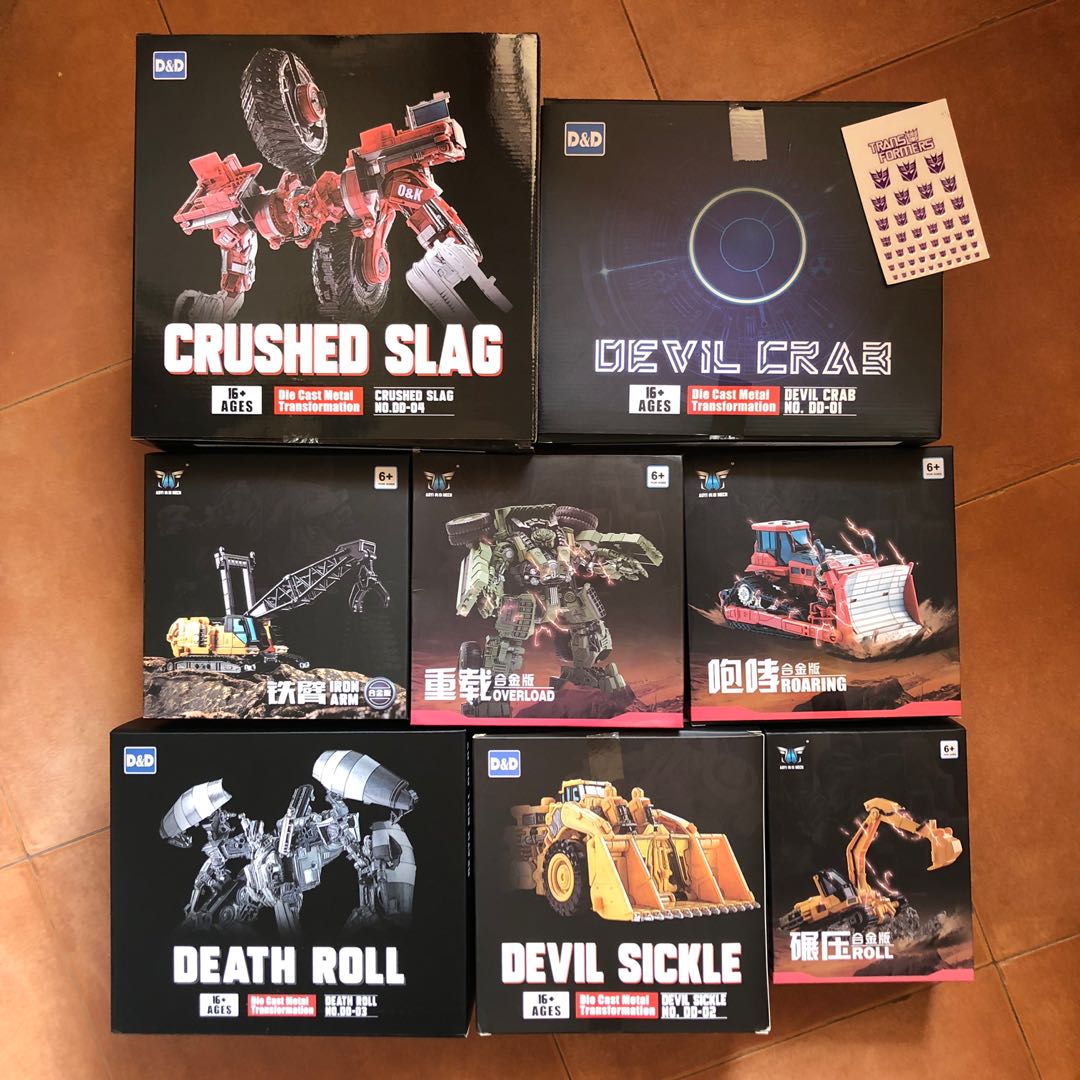 Transformers Aoyi Mech Deformation / D&D - Set of 8 KO Studio Series ...