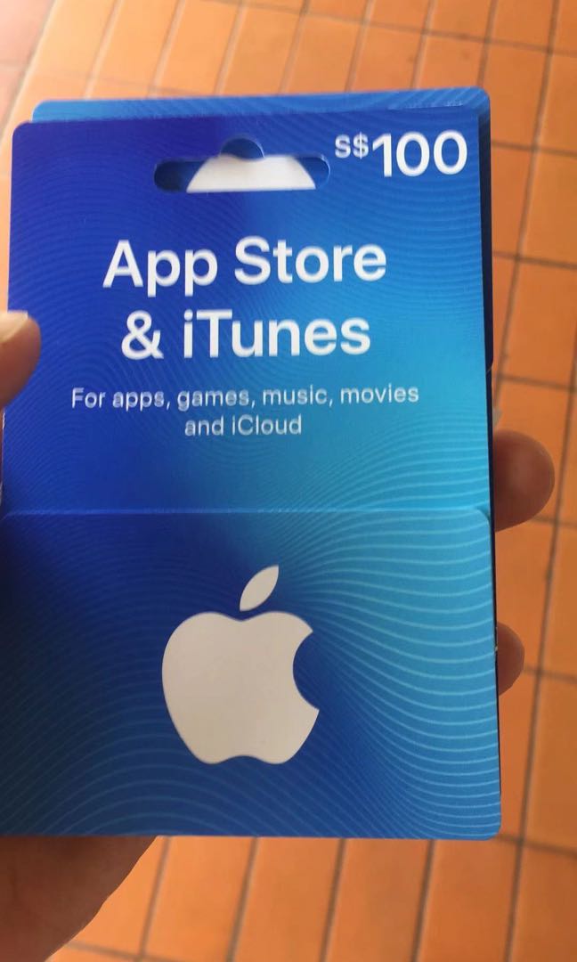 Apple 100 dollars Card, Tickets & Vouchers, Vouchers on Carousell
