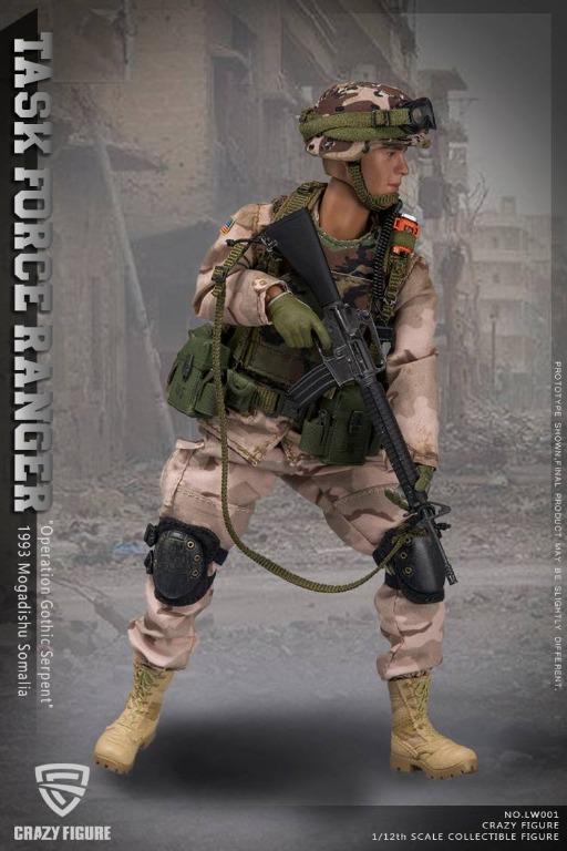Crazy Figure - LW001 - 1:12 Scale Figure - Chalk Leader 75th Ranger ...