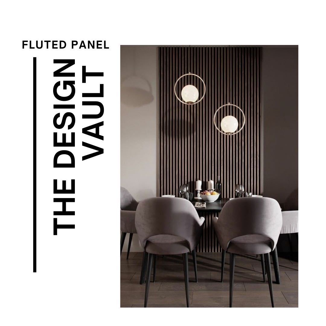 Design Vault™️ - Room Divider Wall Partition Wooden Fluted Panel ...