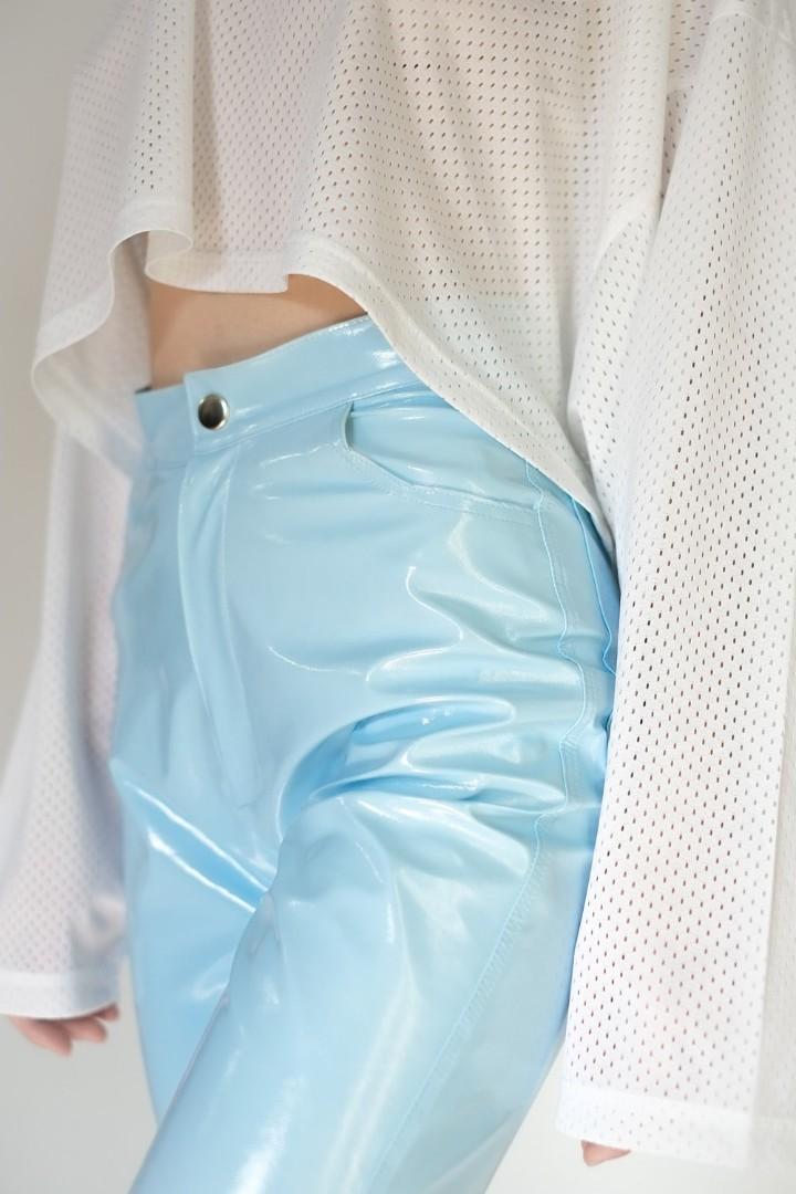 Dollskill baby blue vinyl pants, Women's Fashion, Bottoms, Other ...