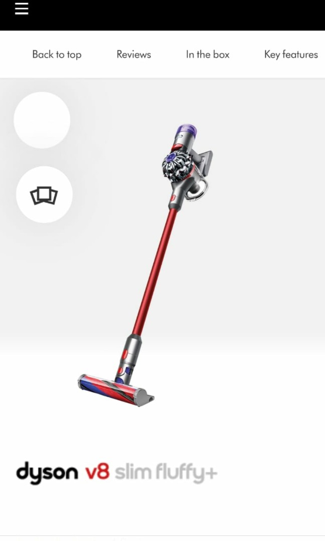 Dyson V8 slim fluffy, TV & Home Appliances, Vacuum Cleaner ...