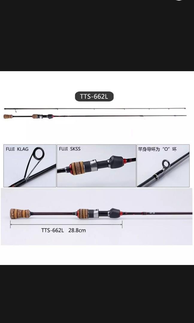 Kuying ultralight rod TT632UL pair with Daiwa Finesse 1000, Sports ...