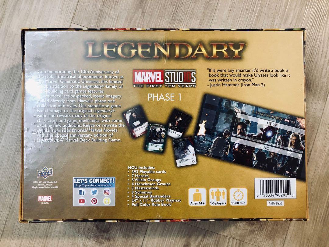 Legendary Marvel Deck Building Game - 10th Anniversary Limited Edition ...