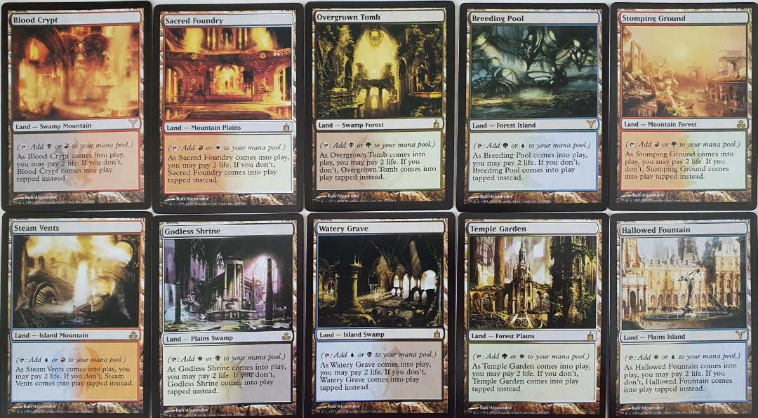 Magic the Gathering Mtg Proxy Shock Land Modern EDH Commander, Hobbies ...