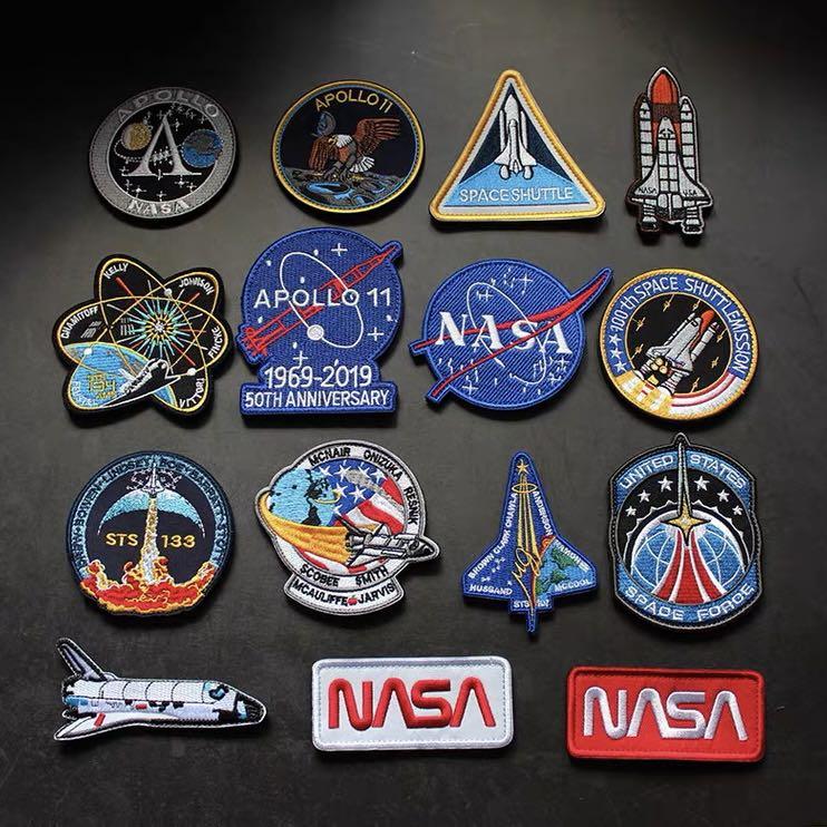 NASA Space Embroidered Velcro Patch (logo/astronaut/rocket), Hobbies ...