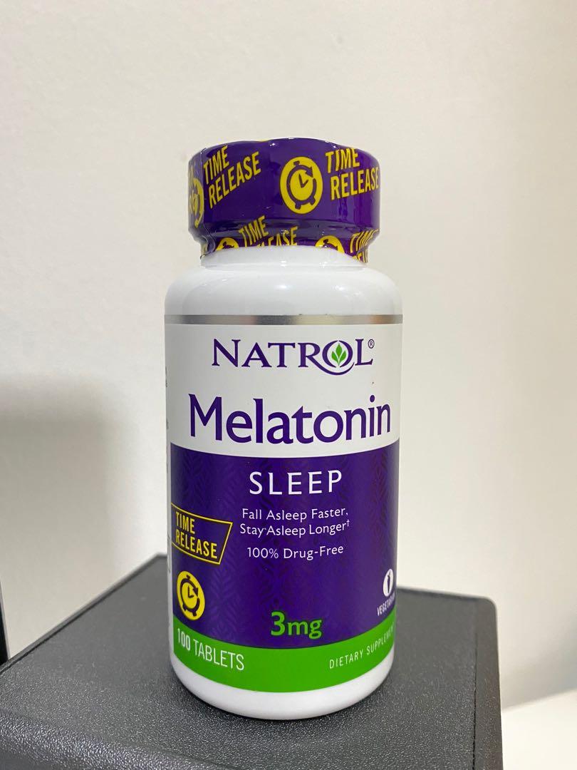 Natrol Melatonin Time Release 3mg 100 Tablets, Everything Else on Carousell