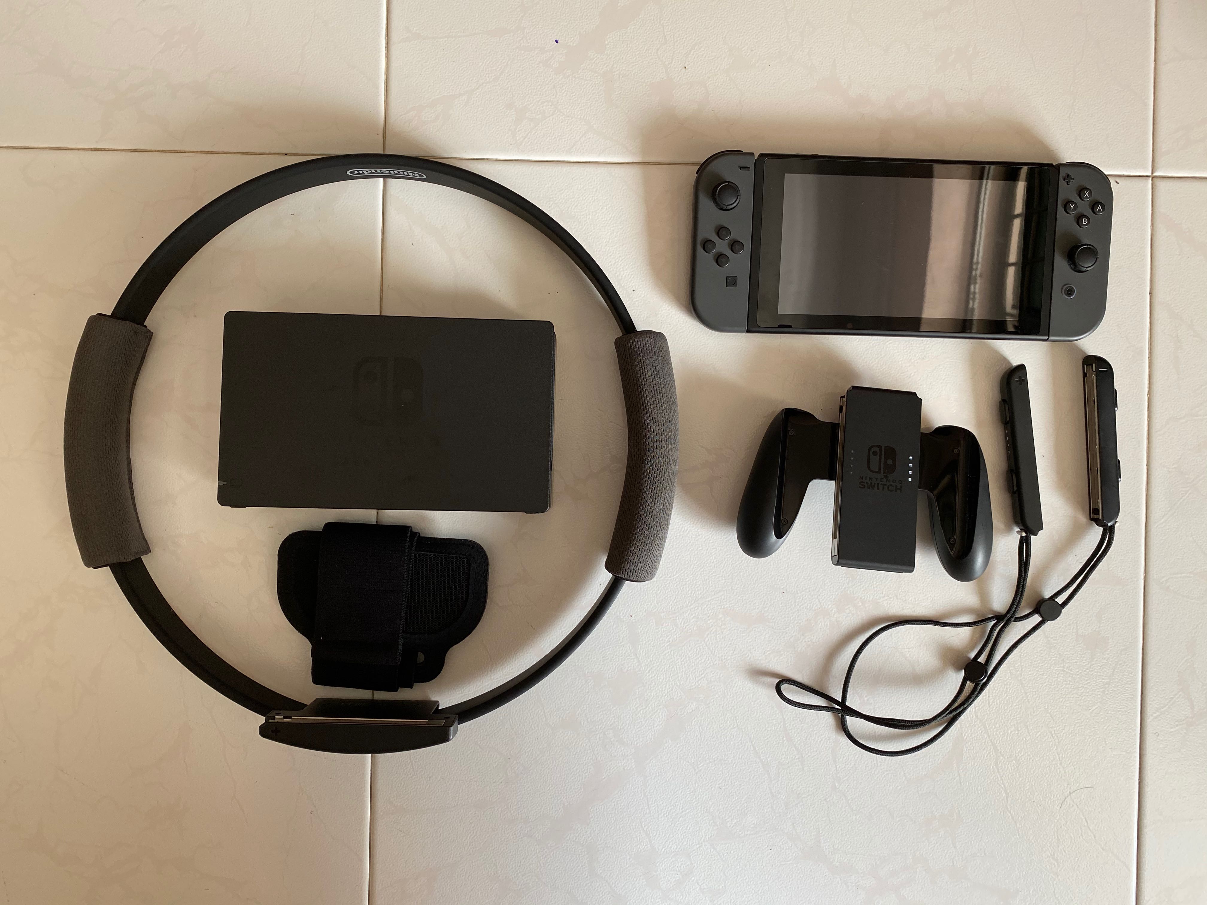 Nintendo Switch Gen 2 + Ring Fit Adventure, Video Gaming, Video Games ...