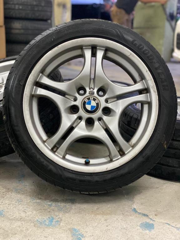 Original 17 inch sport rim e46 BMW Msport tyre 80%, Auto Accessories on ...
