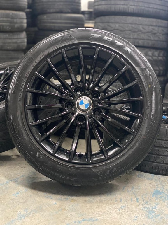 Original BMW 17 inch sport rim f30 tyre 70%, Auto Accessories on Carousell