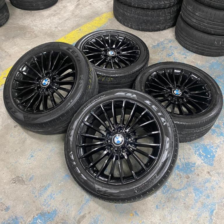 Original BMW 17 inch sport rim f30 tyre 70%, Auto Accessories on Carousell