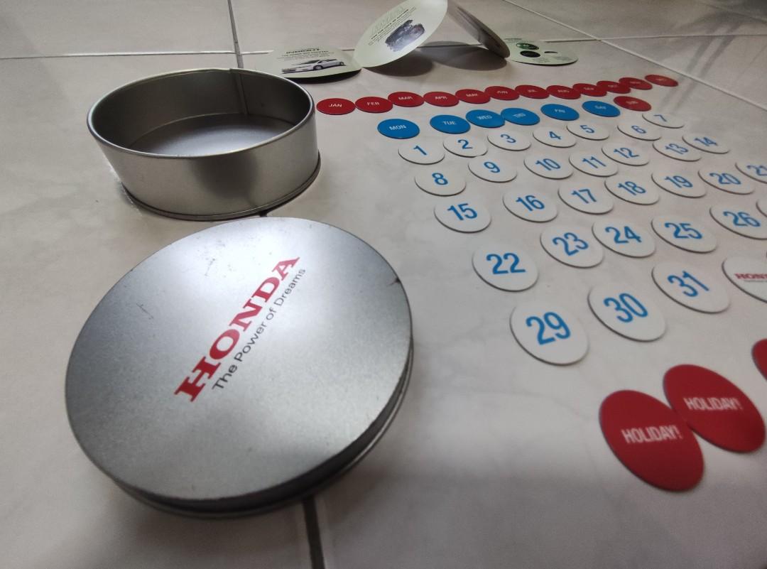 Original Honda fridge magnet calendar, Hobbies & Toys, Collectibles ...