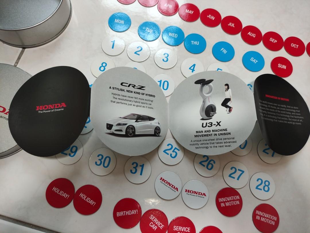 Original Honda fridge magnet calendar, Hobbies & Toys, Collectibles ...