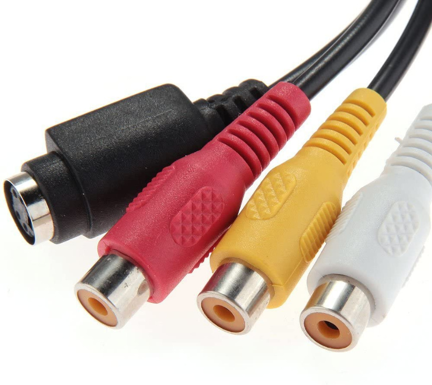 PC 15 Pin VGA Male to S-Video AV RCA Female TV Out Converter Adapter ...