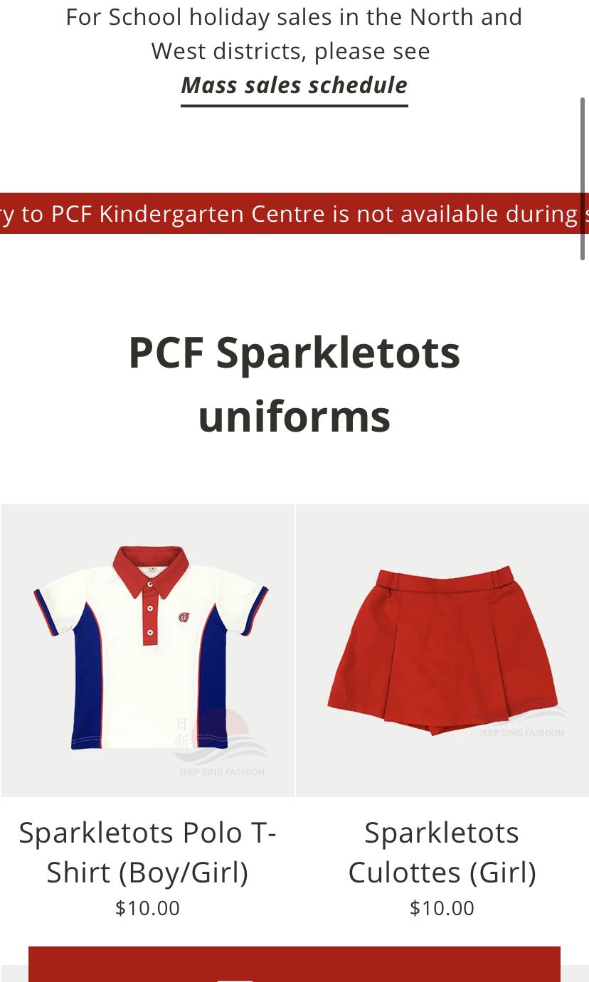 PCF Sparkletots Girl Uniform, Babies & Kids, Babies & Kids Fashion on ...