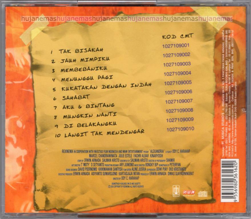 PETERPAN (NOAH BAND) - Alexandria OST 2005 PT MUSICA STUDIO'S ORIGINAL ...