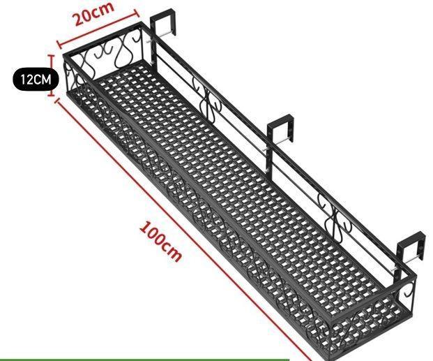 PLANT FLOWER POT BALCONY RAILING SHELF HANGING RACK HOME GARDEN ...