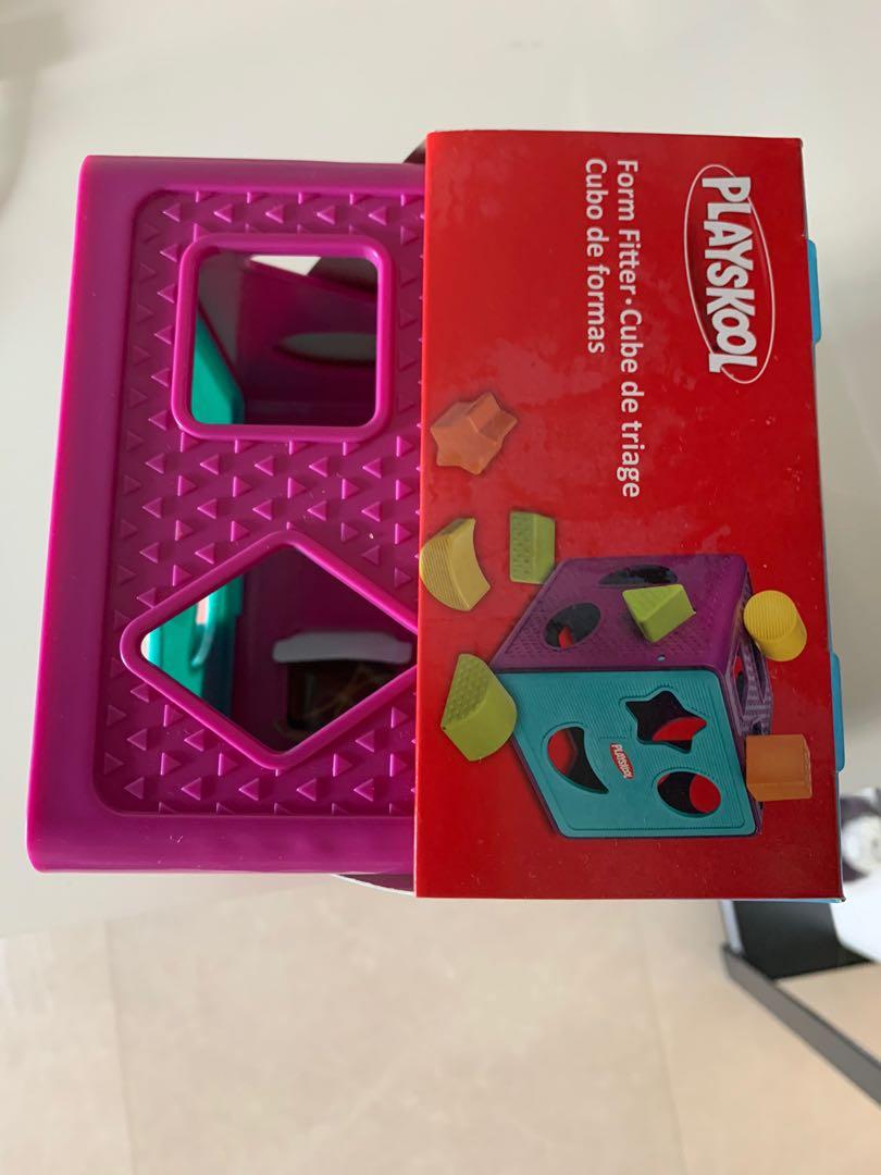 Playskool shape sorting cube, Babies & Kids, Infant Playtime on Carousell