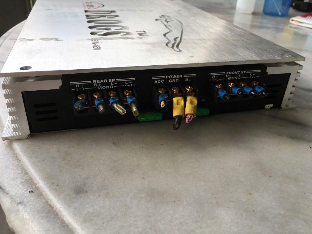 Power Amplifier BW-650 Drogs, Car Accessories, Accessories on Carousell