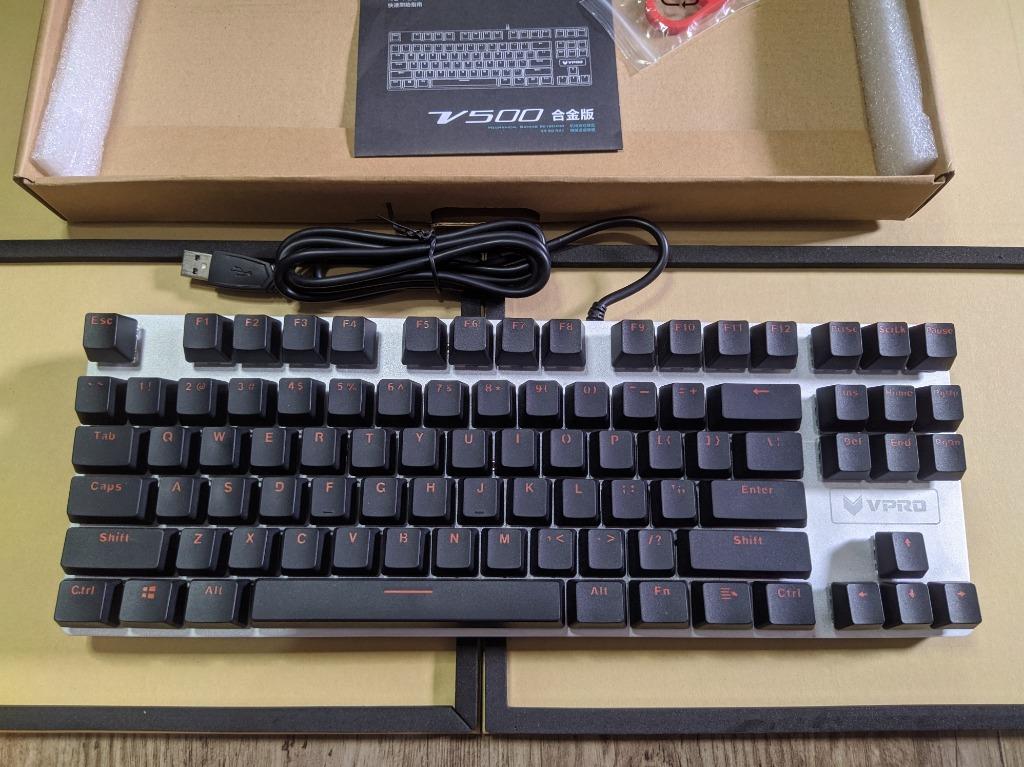 Rapoo V500 Alloy Mechanical Gaming Keyboard (Black), Computers & Tech ...