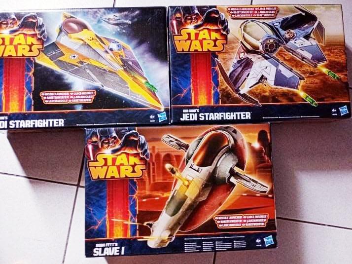 Rare Obi-Wan's Jedi Starfighter Jet - Star Wars Collectibles Hasbro ...