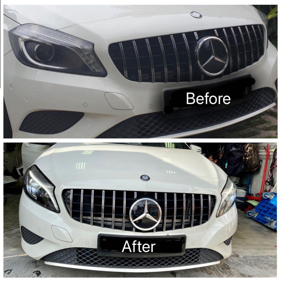 Retrofit Mercedes A-Class W176 LED Headlights for 2013-2018, Car ...