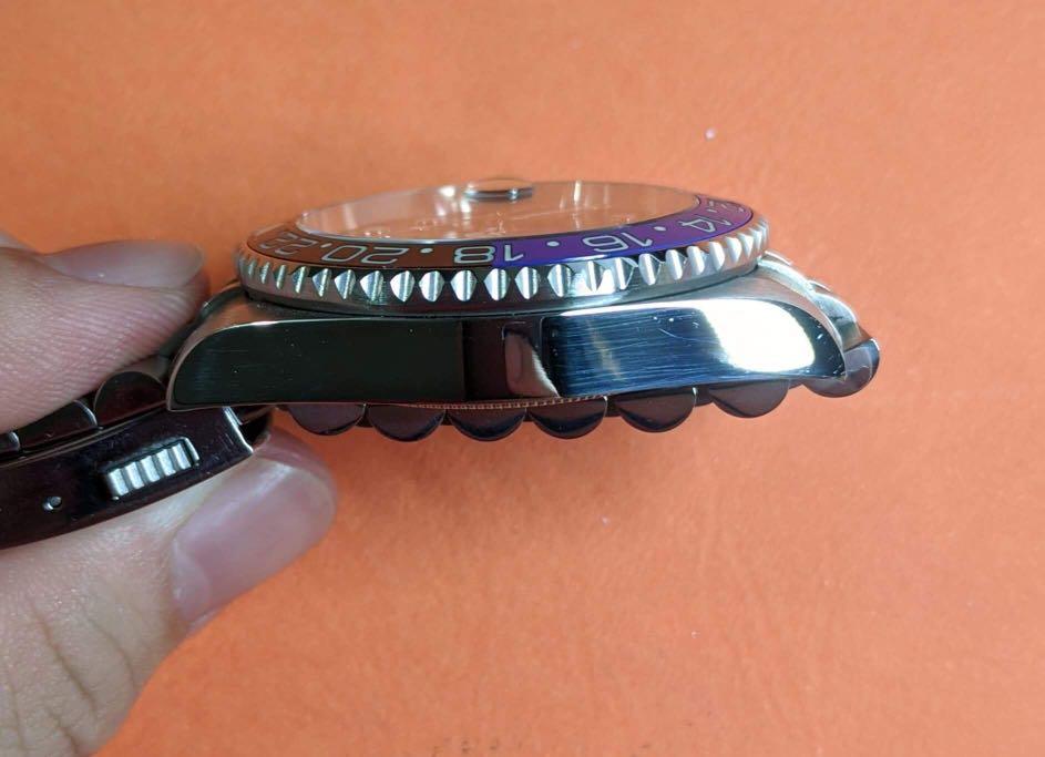 Rolex Batman GMT Homage (Parnis GMT Watch) with Sapphire and Lumed ...