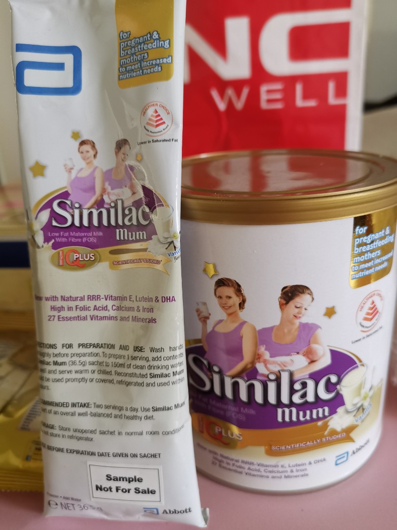 Similac mum sample vanilla, Babies & Kids, Maternity Care on Carousell