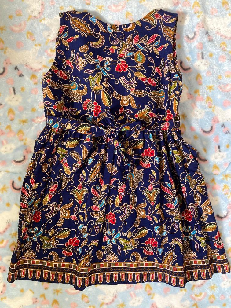 SQ batik dress, Babies & Kids, Babies & Kids Fashion on Carousell
