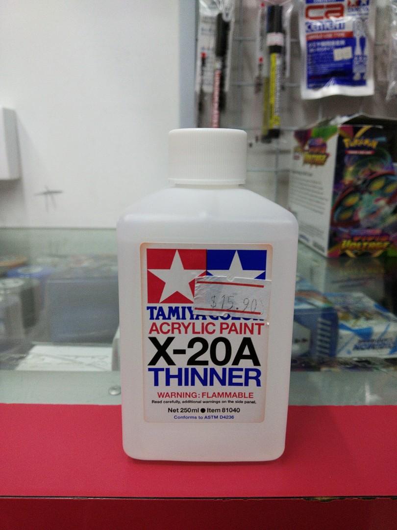 Tamiya X-20A Acrylic Paint Thinner (250ml), Hobbies & Toys, Stationery ...
