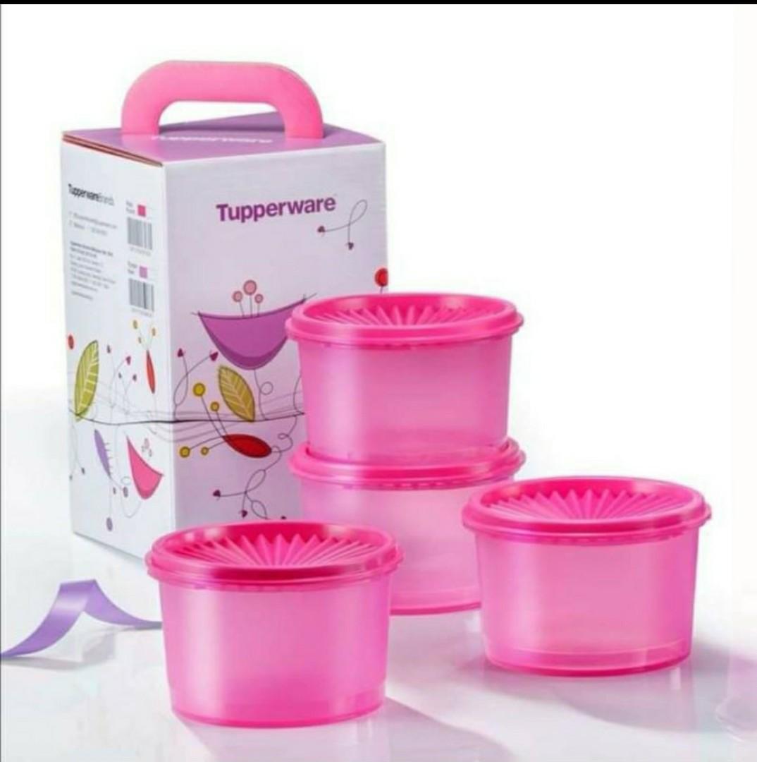 Tupperware Deco Canister (4)-600ml, TV & Home Appliances, Kitchen ...