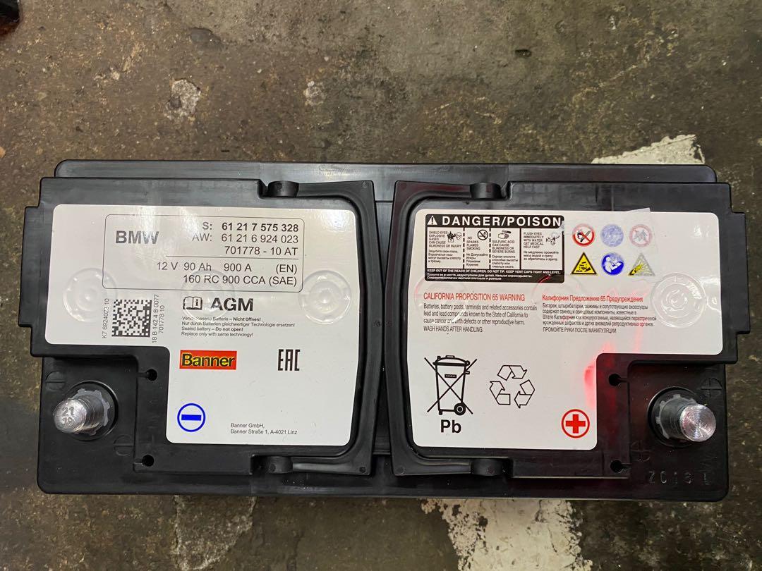 Used BMW 520i F10 battery, Car Accessories, Accessories on Carousell