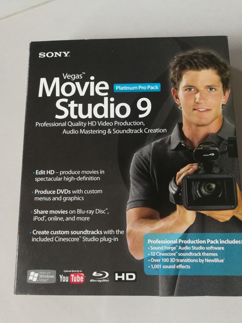 Video editor software - Movie studio 9 platinum Pro Pack, Computers ...