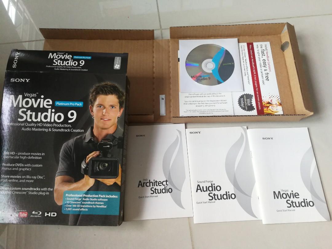 Video editor software - Movie studio 9 platinum Pro Pack, Computers ...