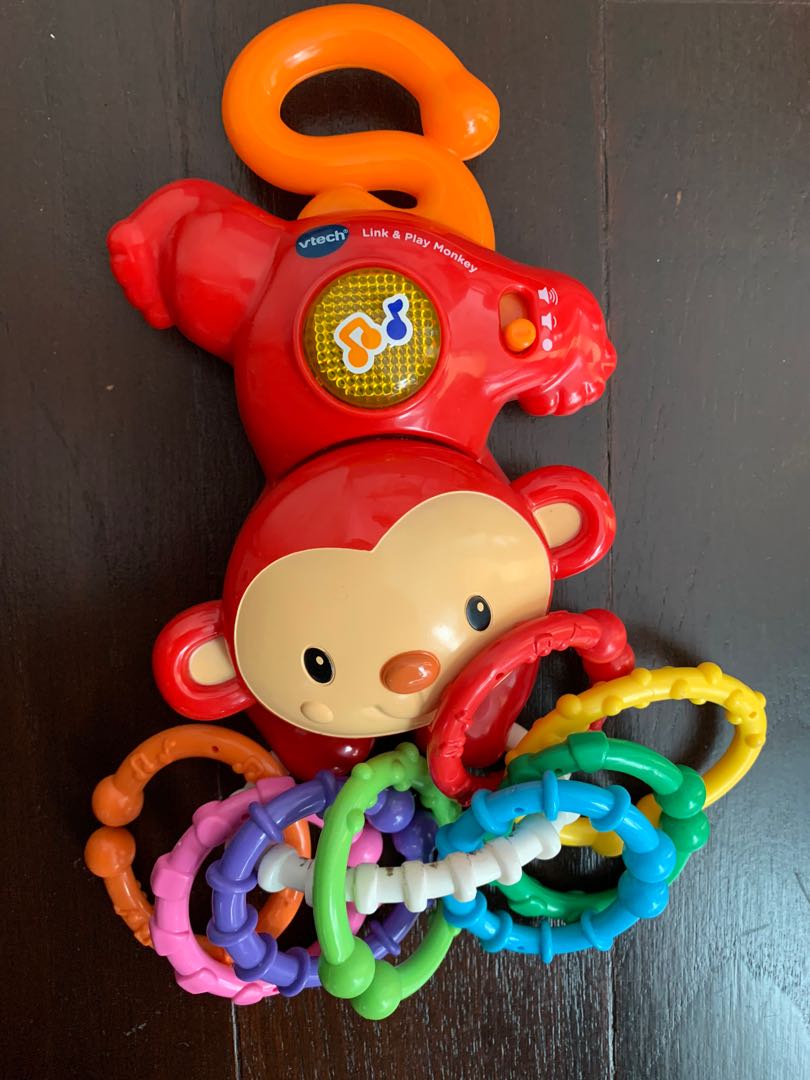 Vtech Link and Play Monkey, Babies & Kids, Infant Playtime on Carousell