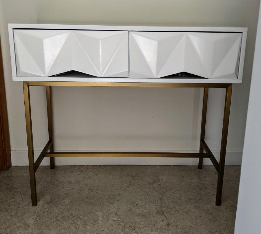 West Elm Sculpted Geo Console - Dressing Table, Furniture & Home Living ...