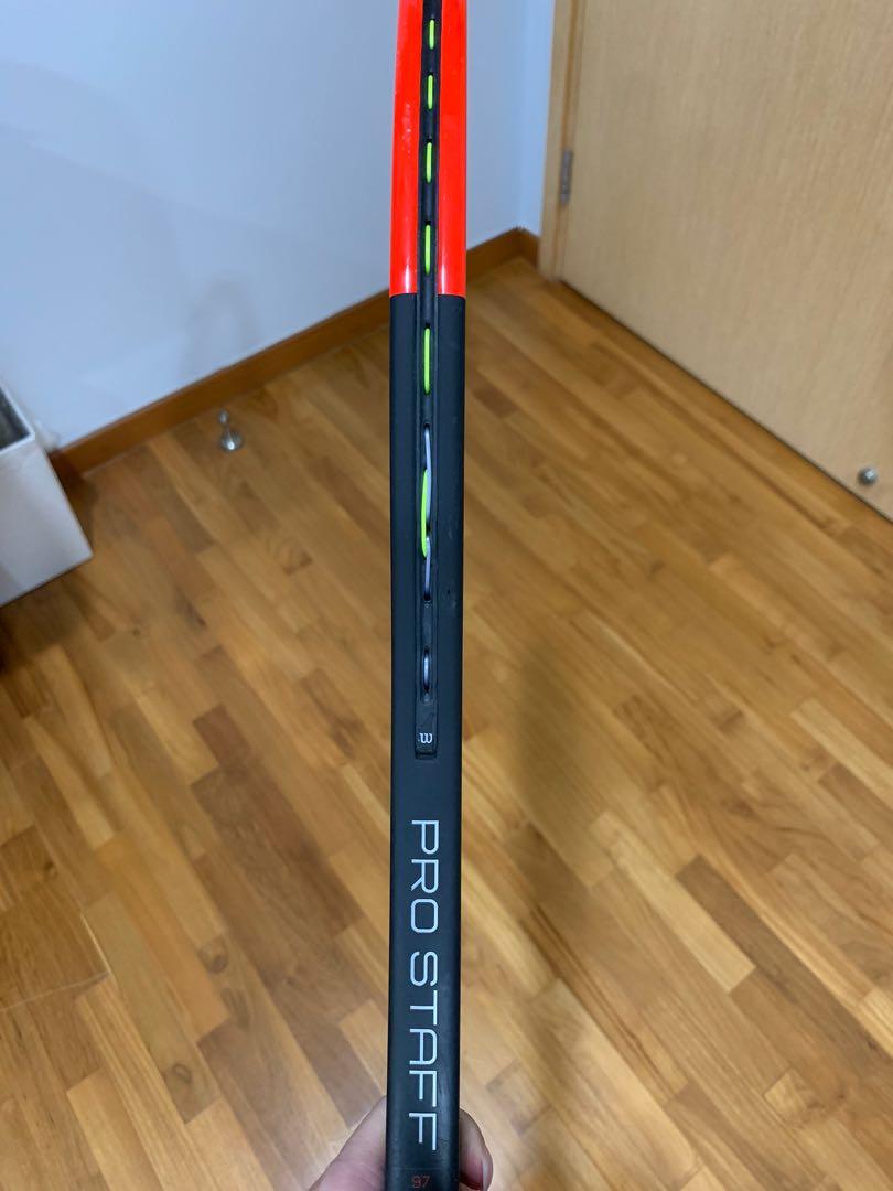 Wilson Pro Staff 97 v11 Tennis Racquet, Sports Equipment, Sports ...