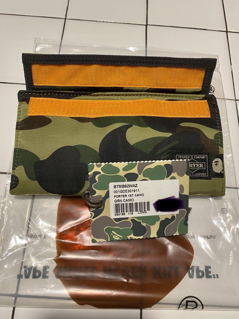 Yoshida Porter x Bathing Ape Wallet, Luxury, Bags & Wallets on Carousell