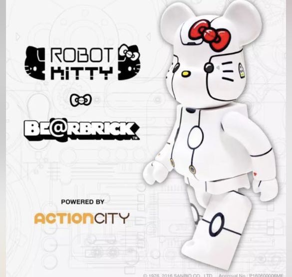 Bearbrick Robot Hello Kitty 1000%, Hobbies & Toys, Toys & Games on ...