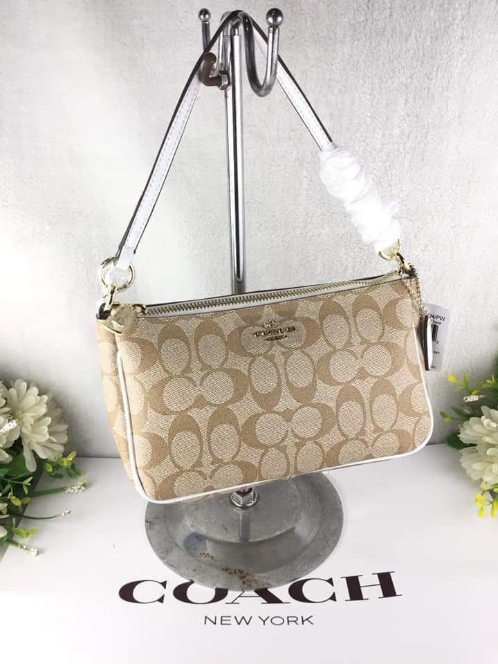 Coach Top Handle Pouch, Women's Fashion, Bags & Wallets, Purses ...