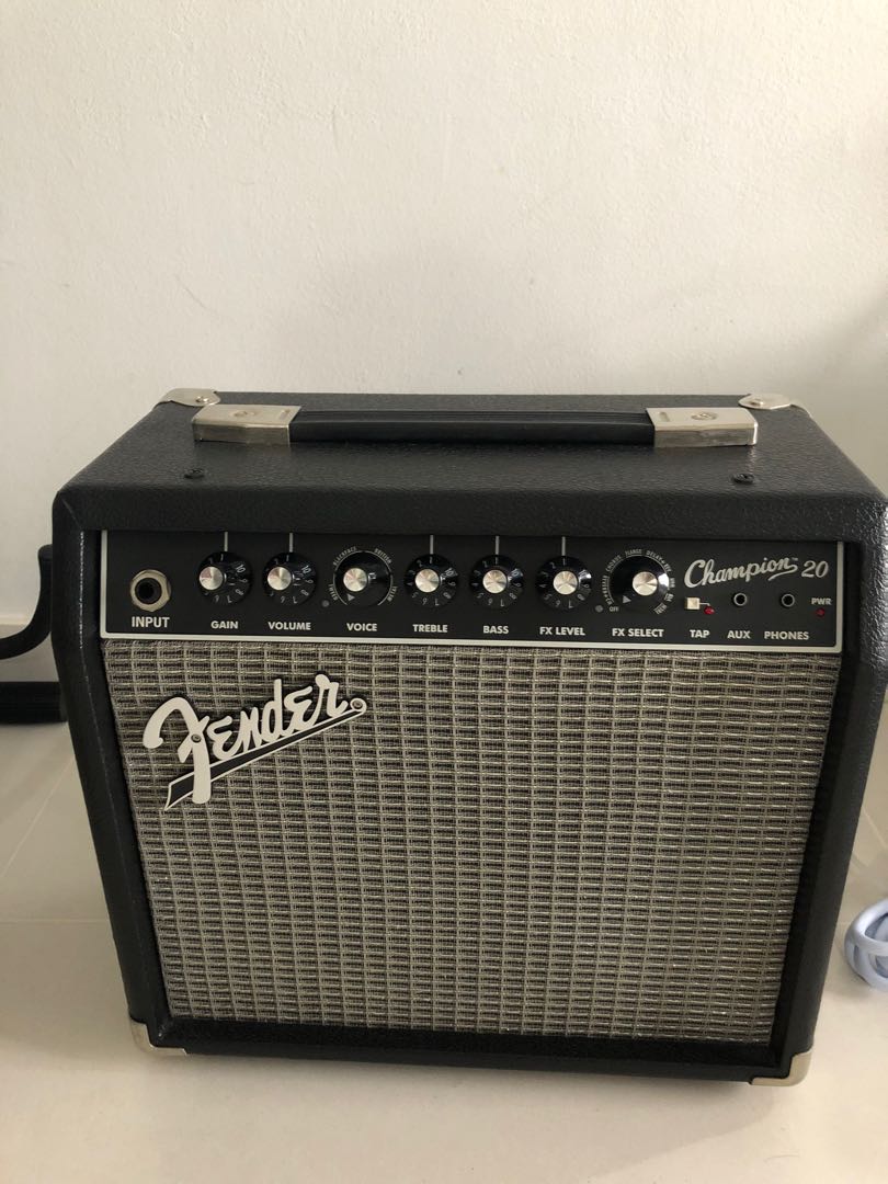 Fender Champion 20 Guitar Amplifier, Hobbies & Toys, Music & Media ...