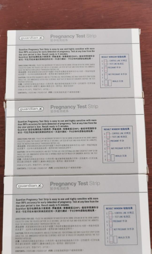 guardian pregnancy test strip, Health & Nutrition, Health Supplements ...