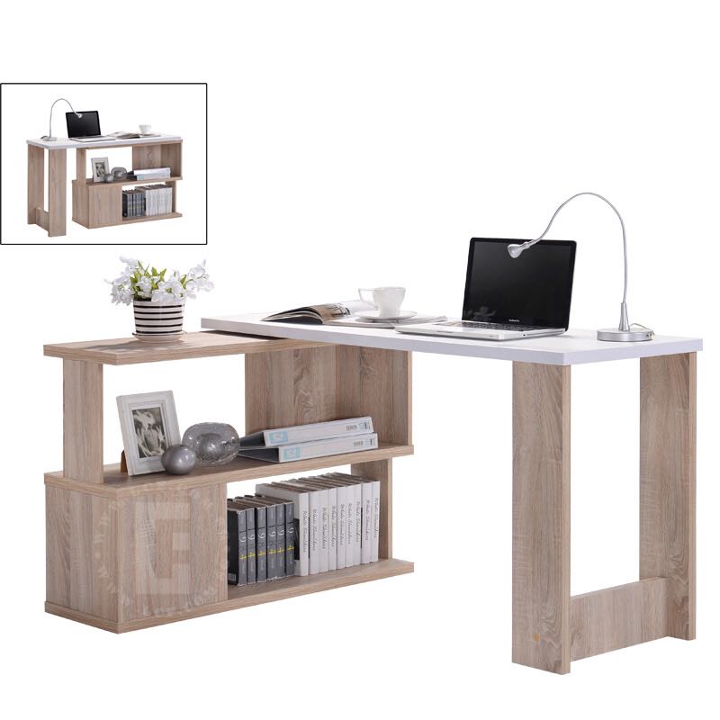 L-SHAPE ROTATING DESK, Furniture & Home Living, Furniture, Tables ...