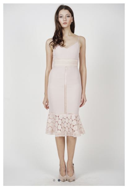 MDS bellari lace dress (PINK), Women's Fashion, Dresses & Sets, Dresses on Carousell