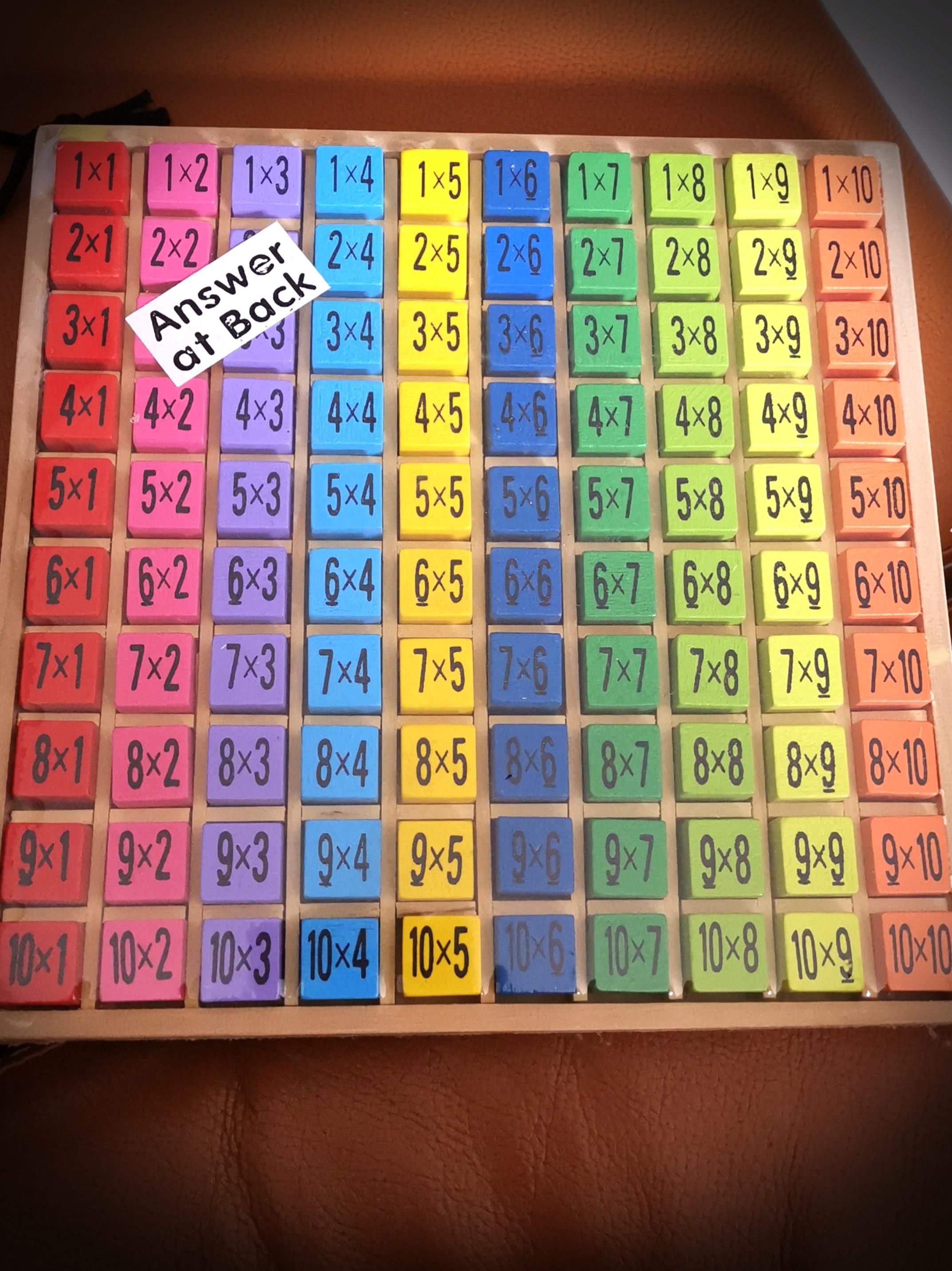 Multiplication blocks new advanced, Hobbies & Toys, Toys & Games on ...