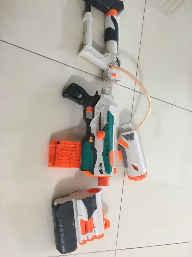 Nerf Tri-Strike, Hobbies & Toys, Toys & Games on Carousell