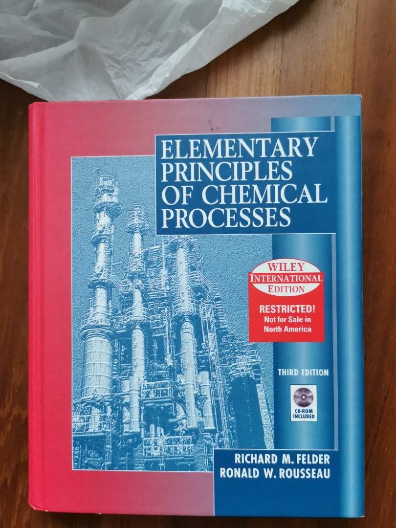 NUS chem eng Elementary Principles of chemical process, Hobbies & Toys, Books & Magazines ...