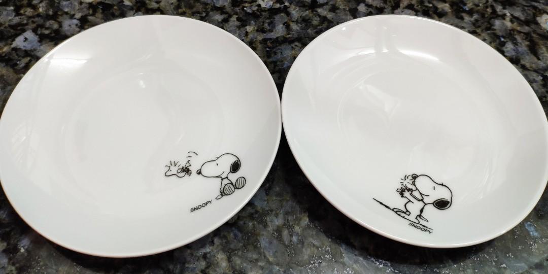 Peanuts Snoopy dessert plate (pair), Furniture & Home Living ...